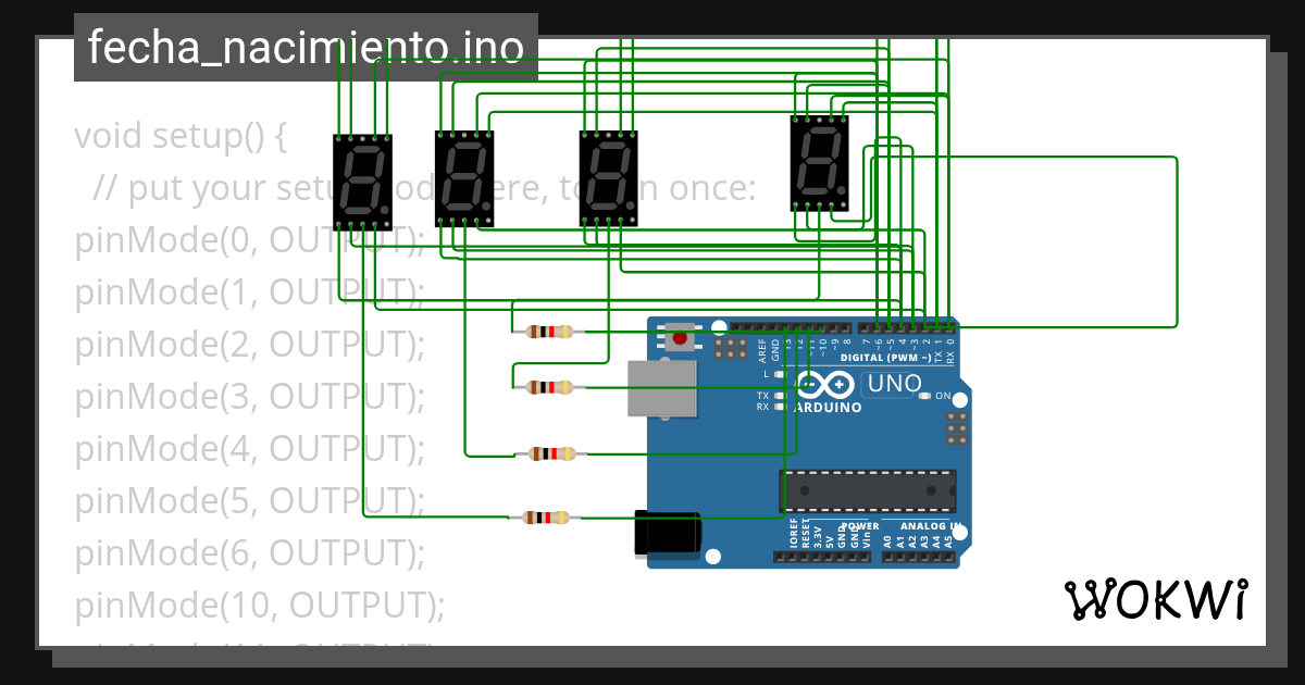 fecha_nacimiento.ino - Wokwi ESP32, STM32, Arduino Simulator
