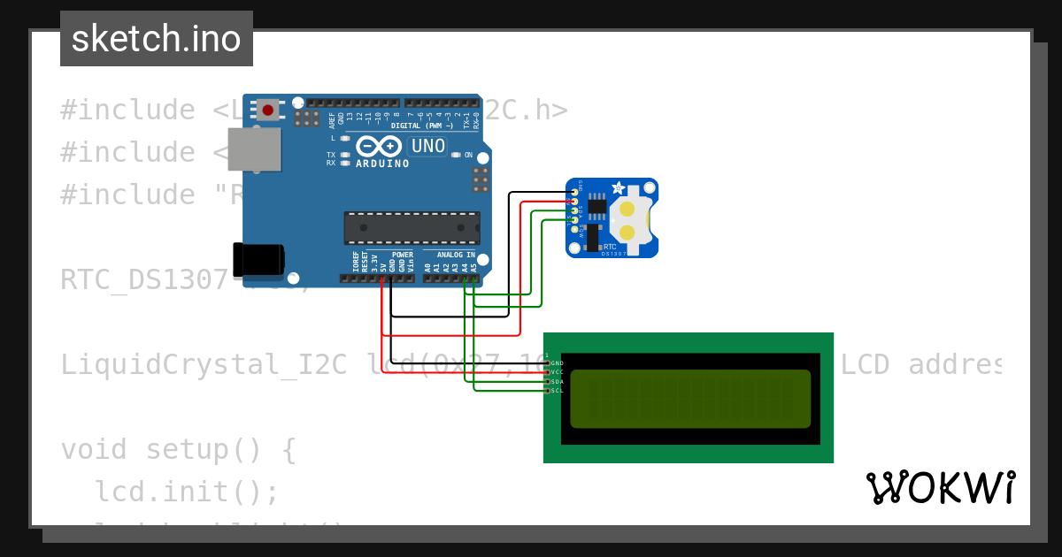 I2c Rtc Wokwi Esp32 Stm32 Arduino Simulator