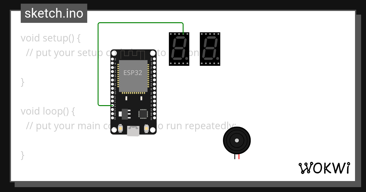 sketch.ino - Wokwi ESP32, STM32, Arduino Simulator