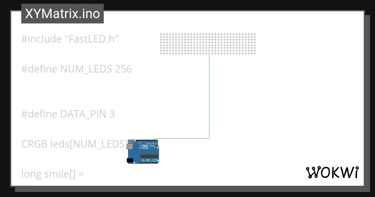 XYMatrix.ino - Wokwi ESP32, STM32, Arduino Simulator