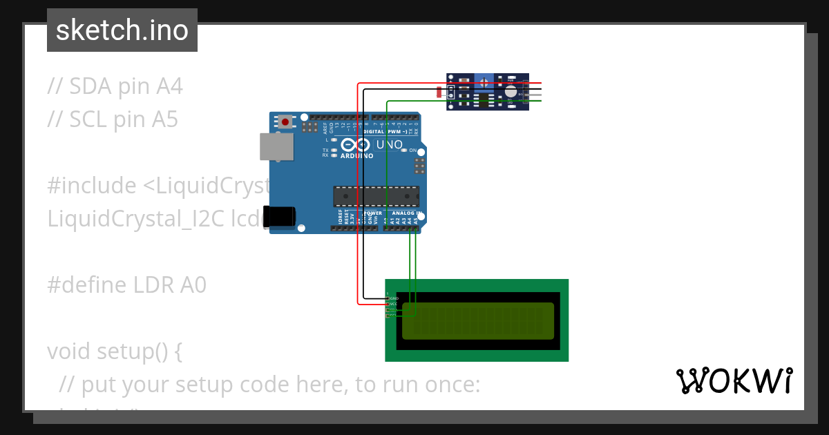Lcd Dengan Ldr Wokwi Esp32 Stm32 Arduino Simulator 7621