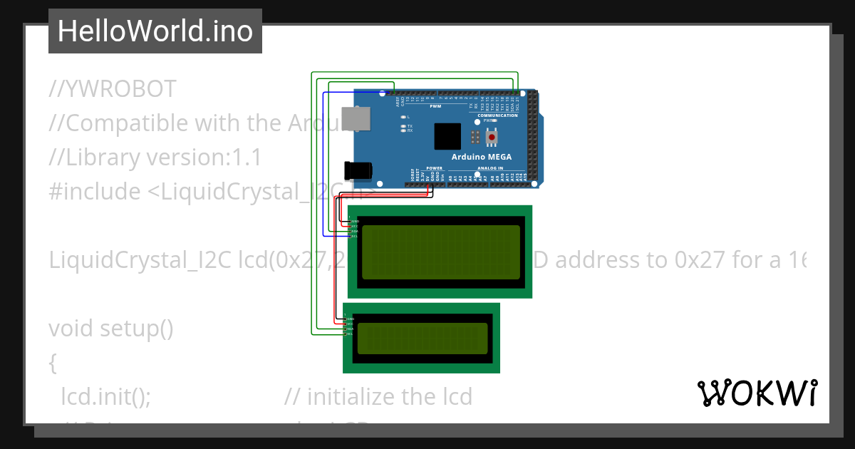 HelloWorld.ino - Wokwi ESP32, STM32, Arduino Simulator