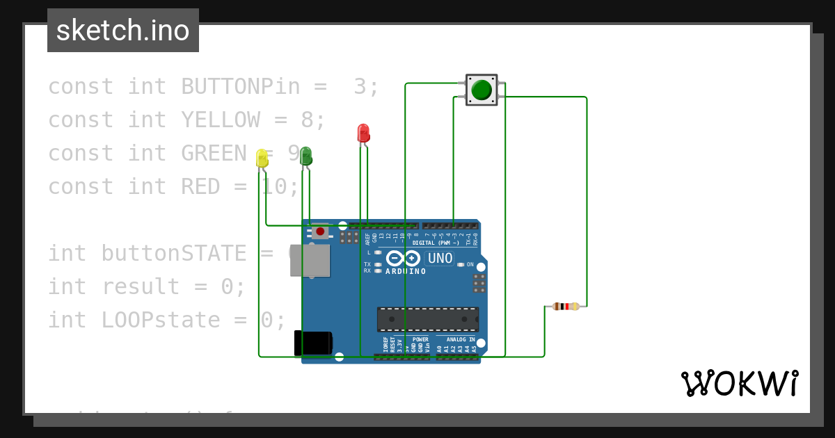 Switching Button Hold Light Wokwi Esp32 Stm32 Arduino Simulator