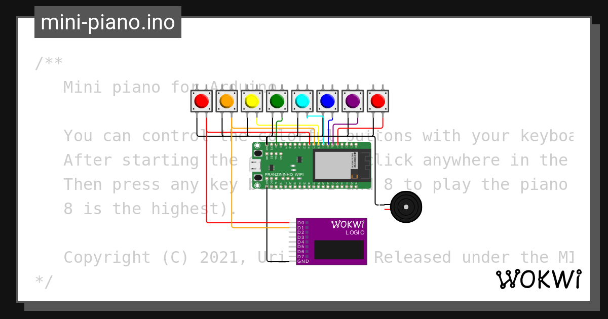 Mini O Wokwi Esp32 Stm32 Arduino Simulator
