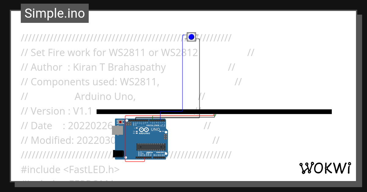 Simple.ino - Wokwi ESP32, STM32, Arduino Simulator