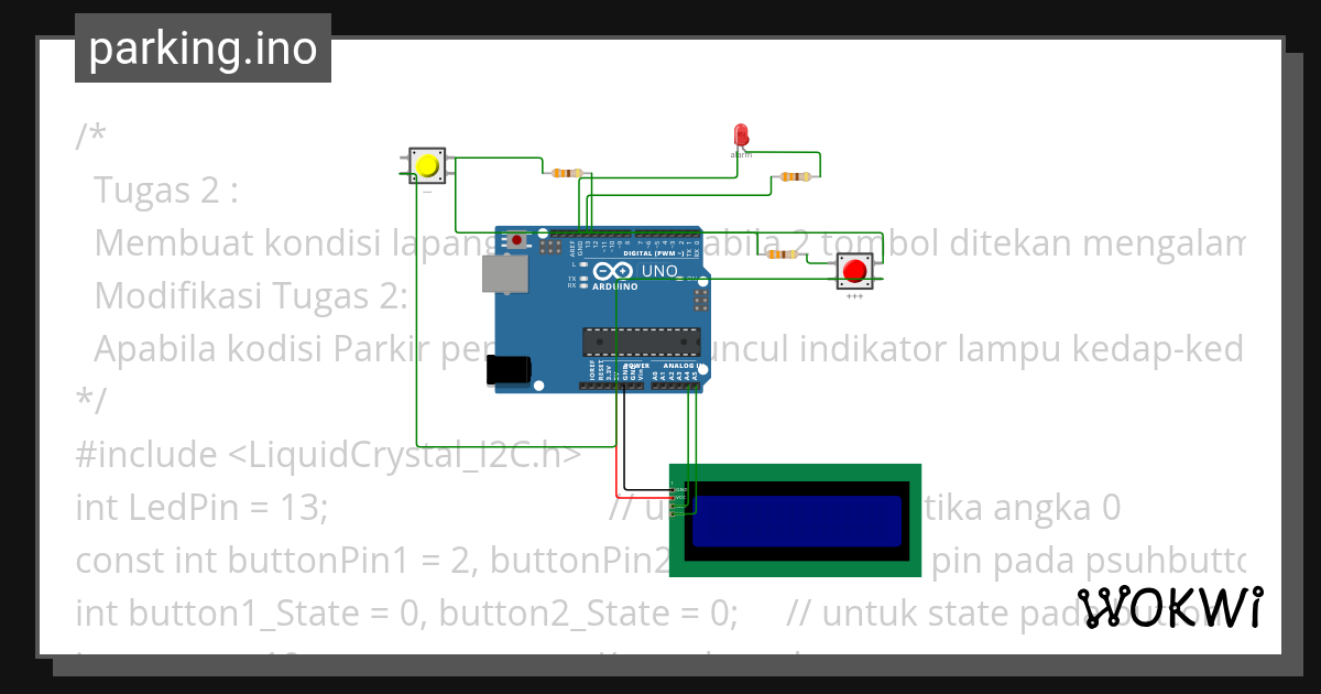 parking.ino - Wokwi ESP32, STM32, Arduino Simulator