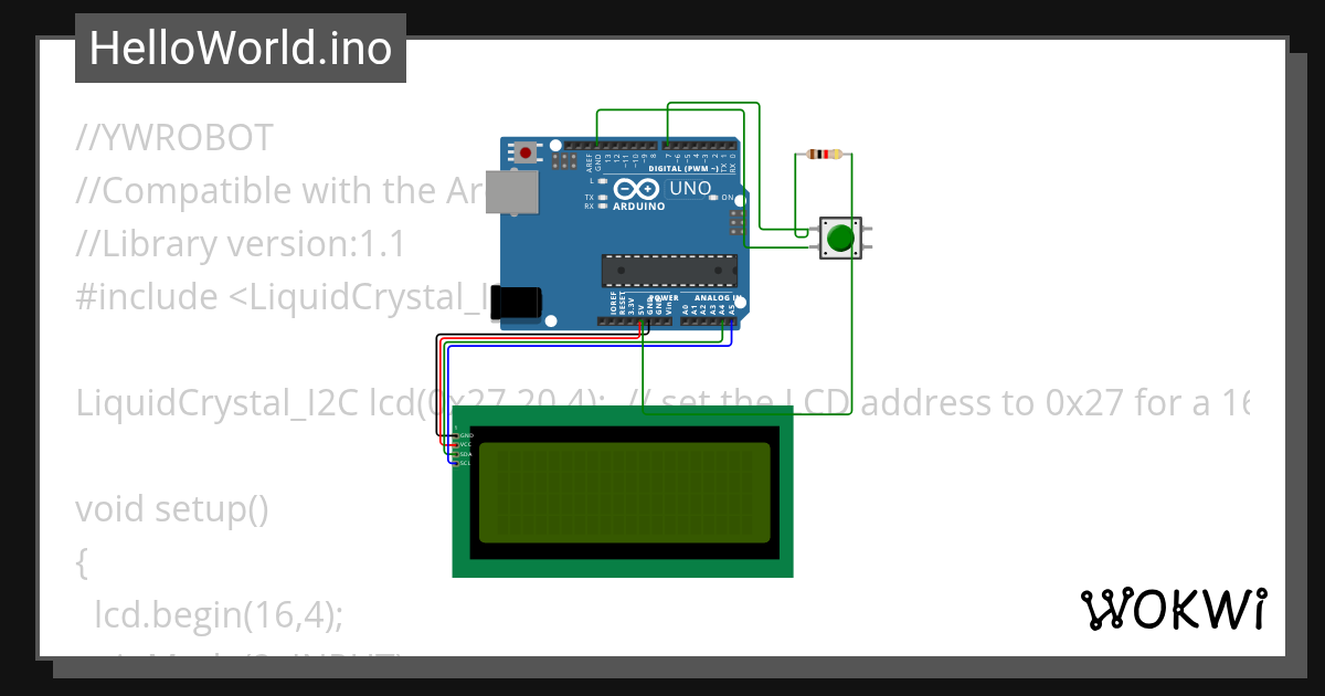 HelloWorld.ino - Wokwi ESP32, STM32, Arduino Simulator