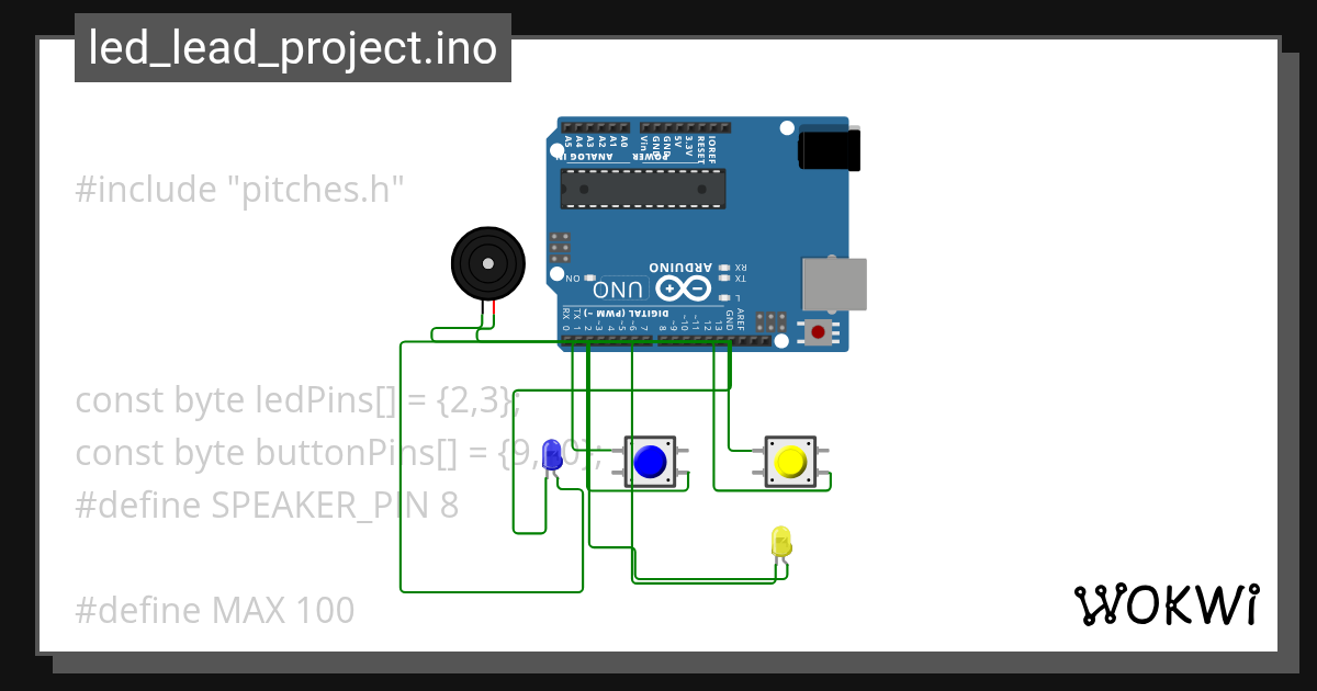 led_lead_project.ino - Wokwi ESP32, STM32, Arduino Simulator