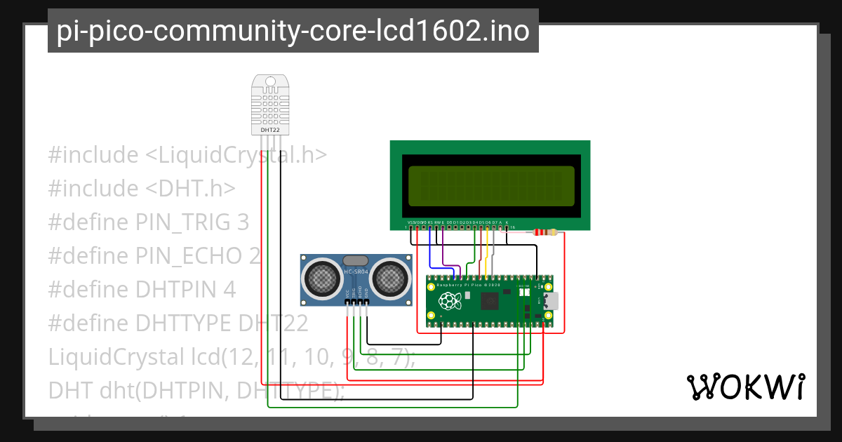 pi-pico-community-core-lcd1602.ino - Wokwi ESP32, STM32, Arduino Simulator