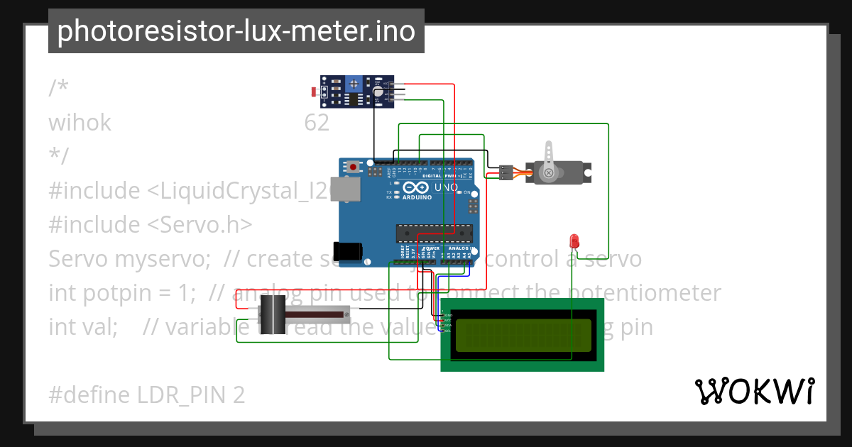 photoresistor-lux-meter.ino - Wokwi Arduino and ESP32 Simulator