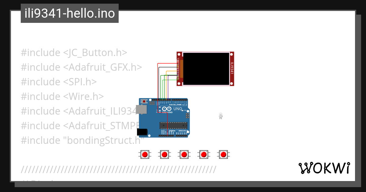 ili9341-hello.ino - Wokwi ESP32, STM32, Arduino Simulator