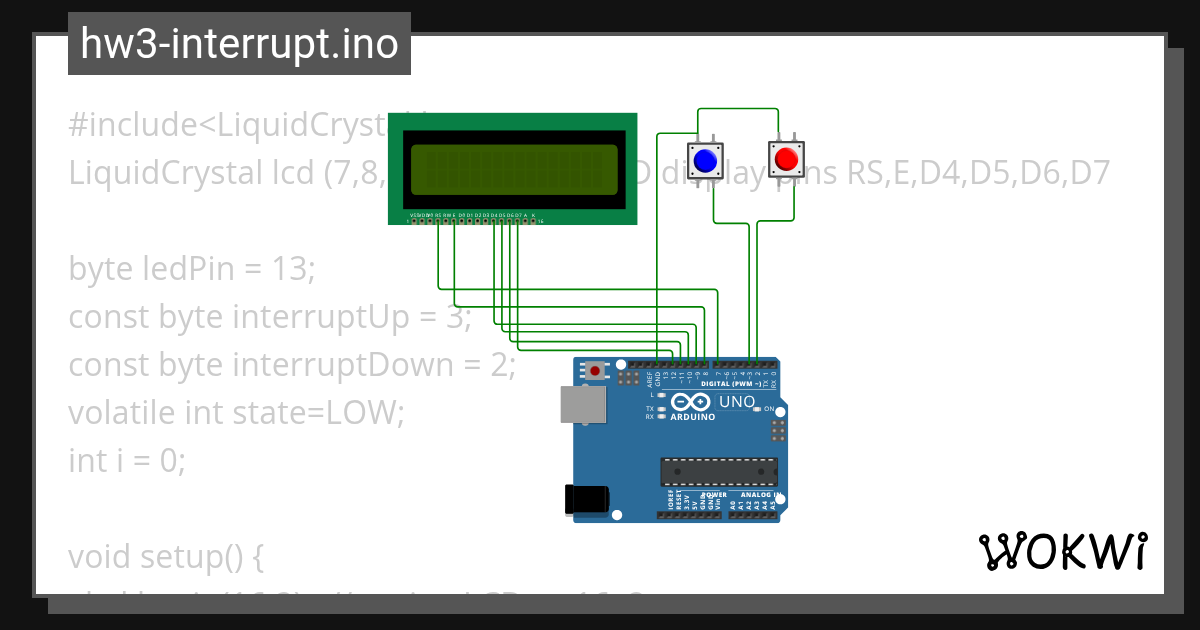 hw3.ino - Wokwi ESP32, STM32, Arduino Simulator