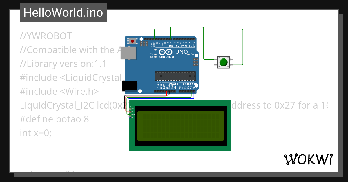 HelloWorld.ino - Wokwi ESP32, STM32, Arduino Simulator