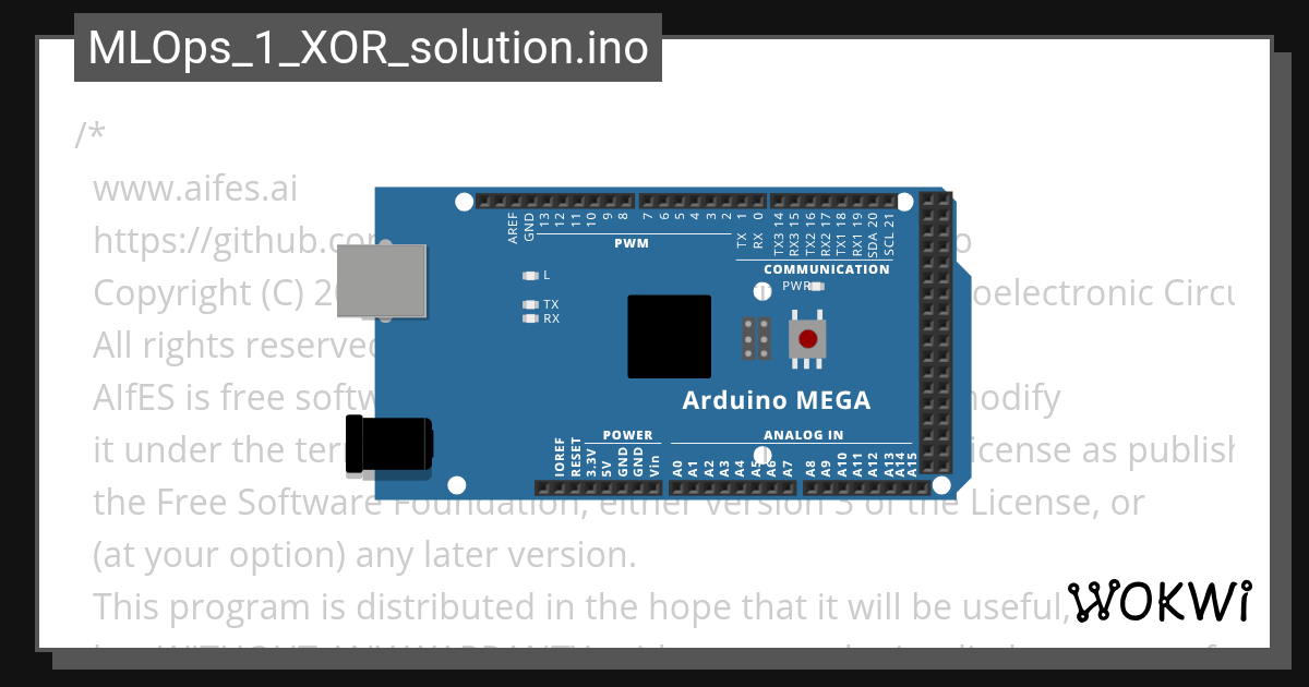 MLOps_1_XOR_solution.ino - Wokwi ESP32, STM32, Arduino Simulator