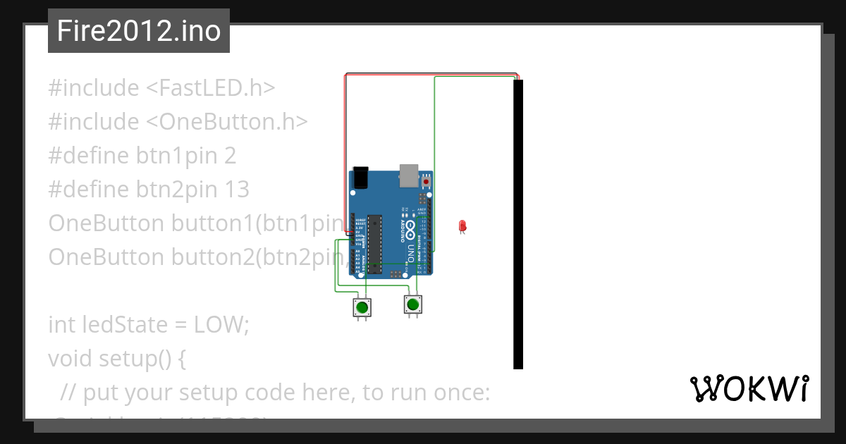 Fire2012.ino - Wokwi ESP32, STM32, Arduino Simulator