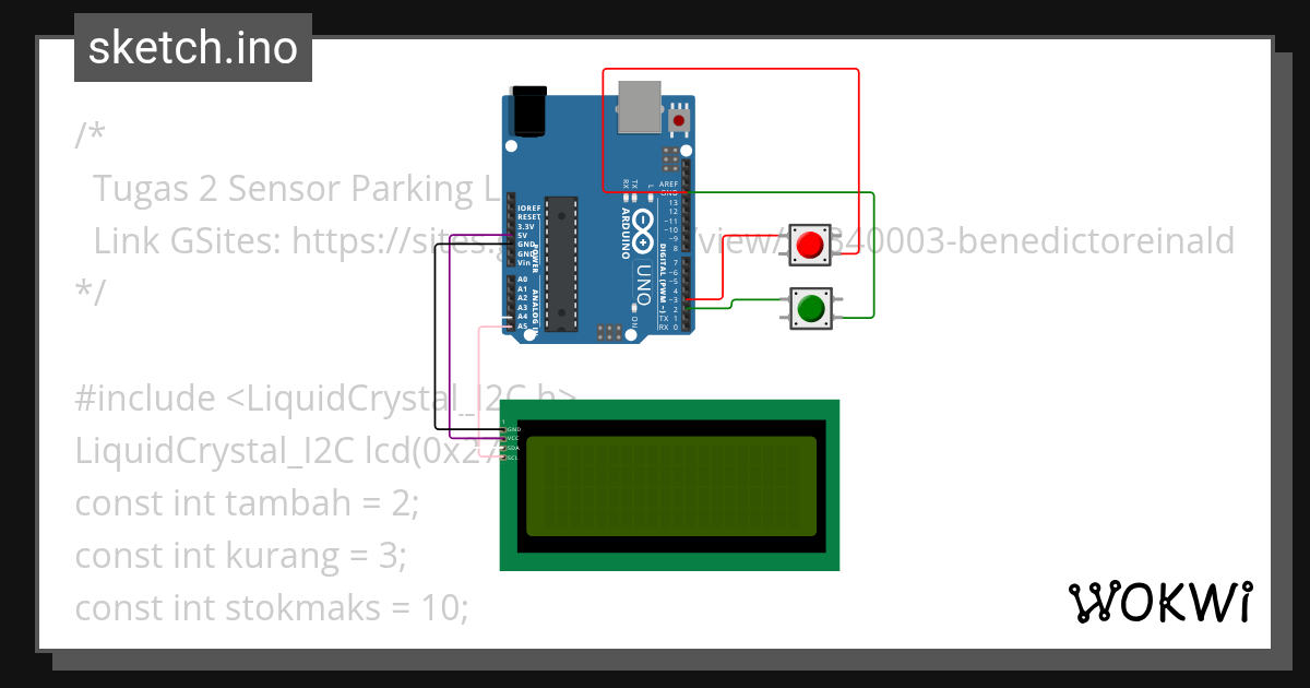 19340003_Parking Lot - Wokwi ESP32, STM32, Arduino Simulator