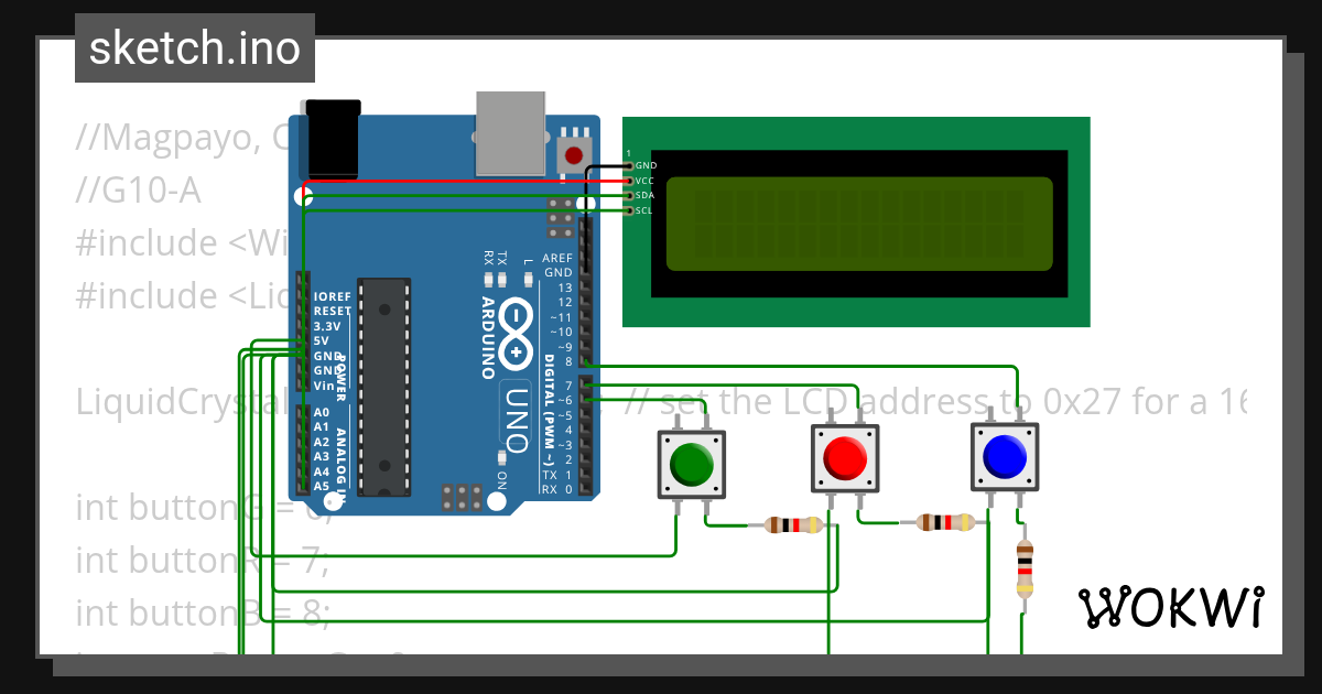 sketch.ino - Wokwi ESP32, STM32, Arduino Simulator