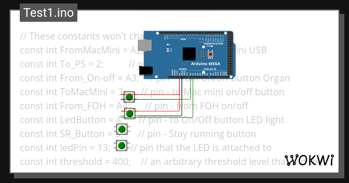 Test1.ino - Wokwi ESP32, STM32, Arduino Simulator