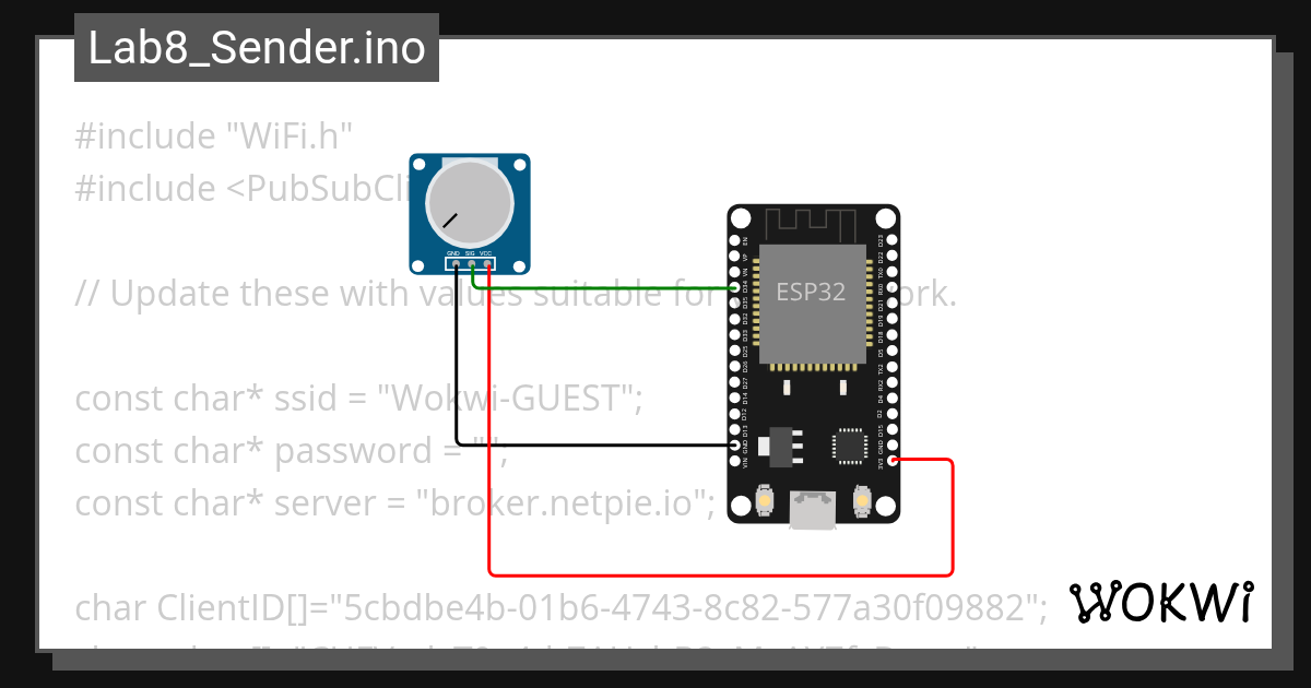 Lab8_Sender.ino - Wokwi ESP32, STM32, Arduino Simulator