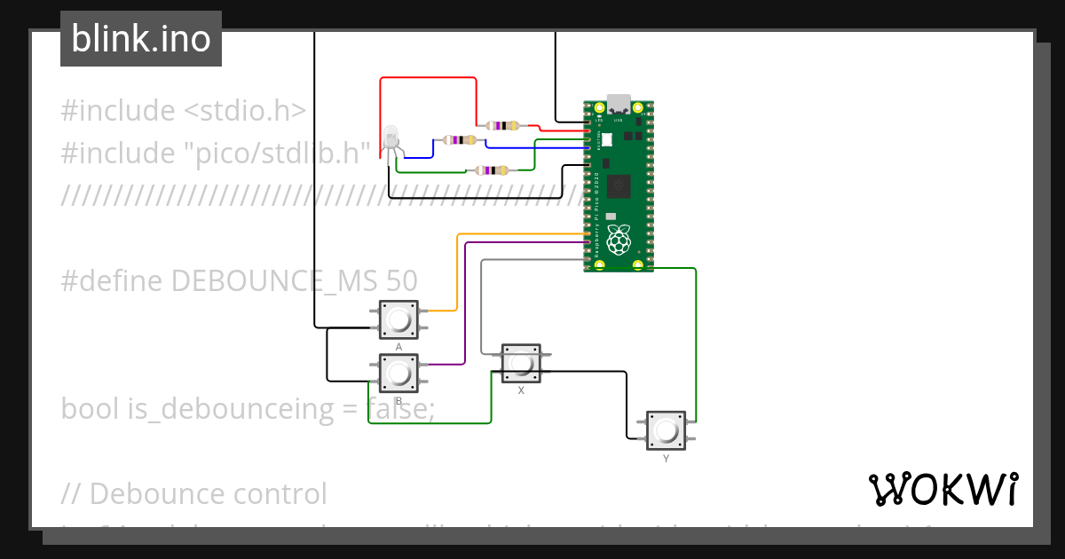 blink.ino - Wokwi ESP32, STM32, Arduino Simulator