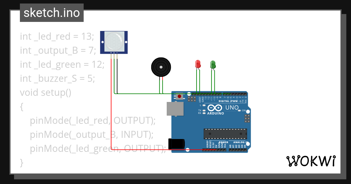 Bewegungsmelder_unfertig - Wokwi ESP32, STM32, Arduino Simulator