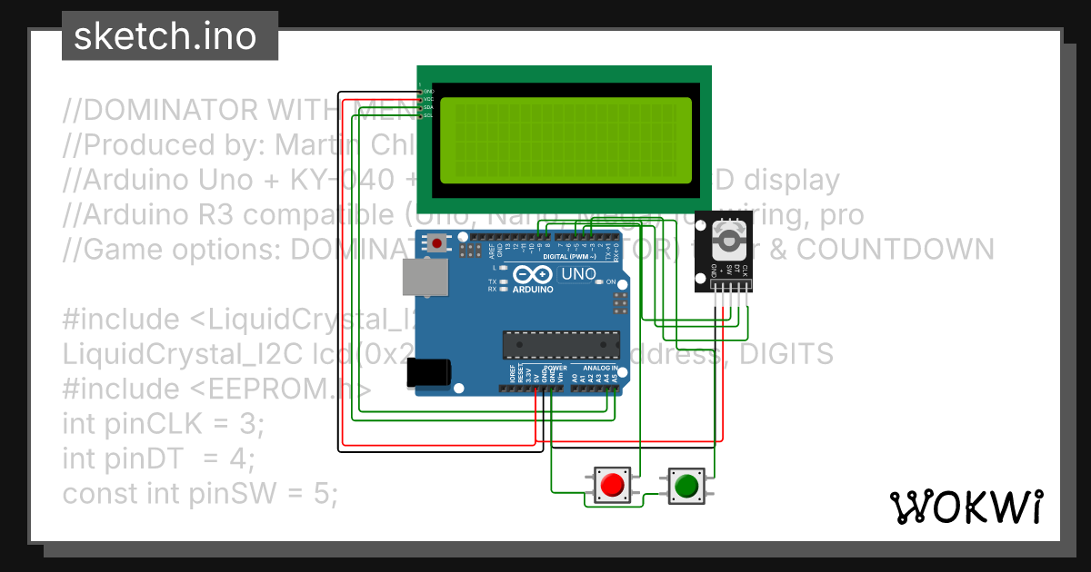 Configurable Domination Timer - Wokwi Arduino and ESP32 Simulator