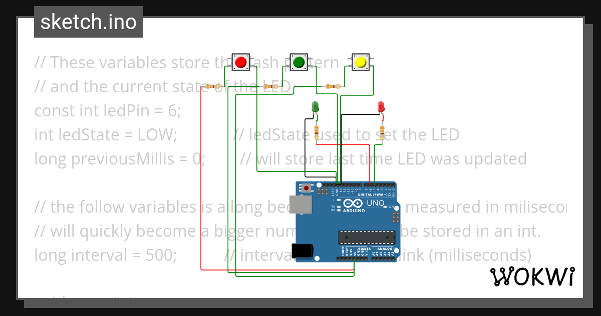 Blinking - Wokwi ESP32, STM32, Arduino Simulator
