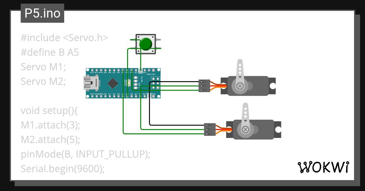 P5.ino - Wokwi ESP32, STM32, Arduino Simulator P5.ino - Wokwi ESP32, STM32, Arduino Simulator