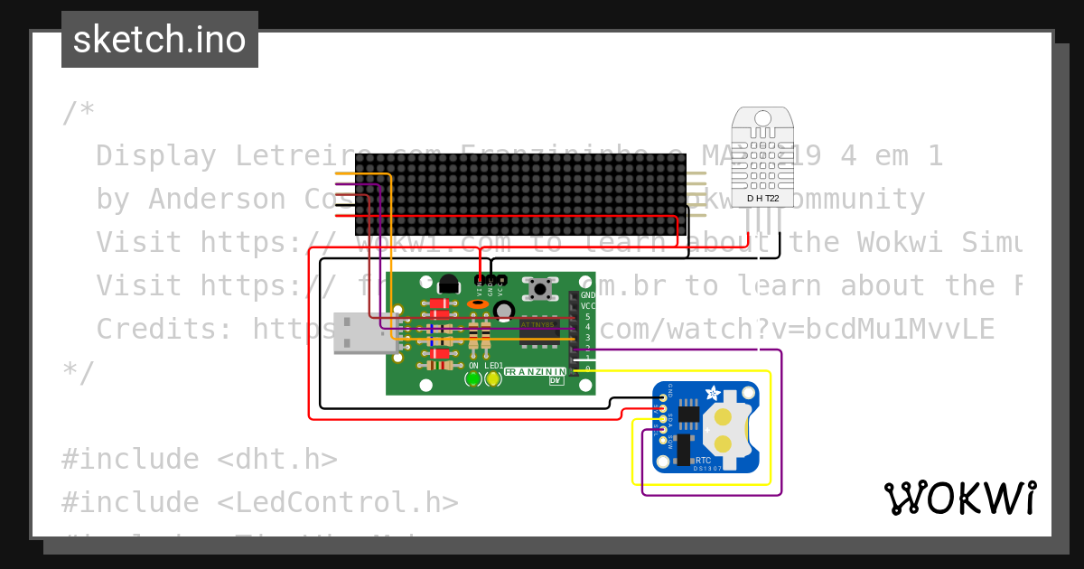 Orologioo Wokwi Esp32 Stm32 Arduino Simulator 6101
