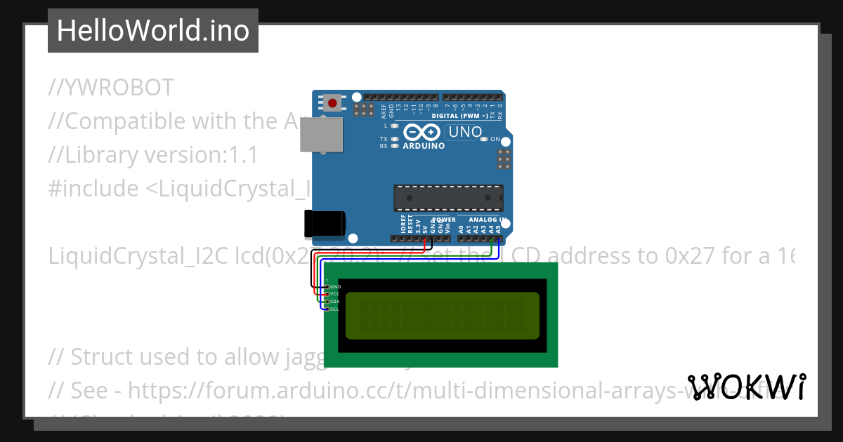 HelloWorld.ino - Wokwi ESP32, STM32, Arduino Simulator