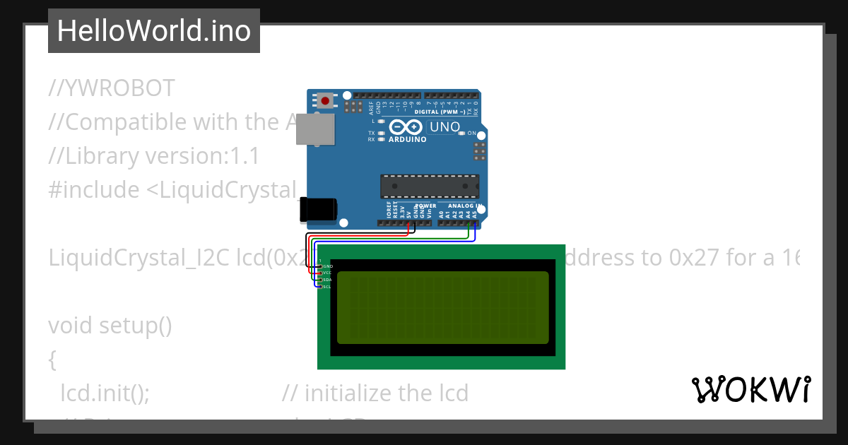 LCD-NAME DISPLAY-S.RAMBALAN - Wokwi ESP32, STM32, Arduino Simulator