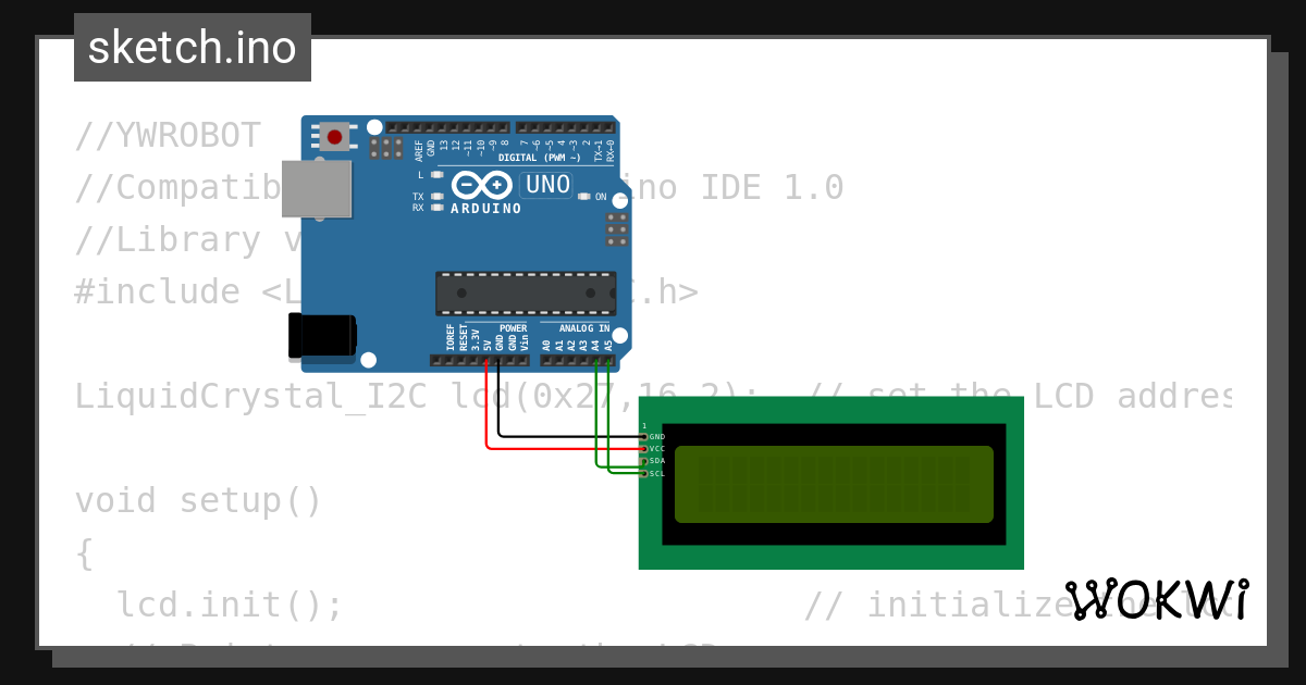 Lcd 16x2 Hello O Wokwi Esp32 Stm32 Arduino Simulator