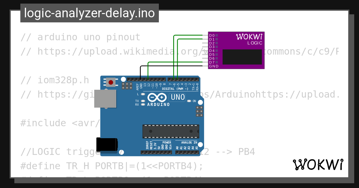 Logic Analyzer O Wokwi Esp32 Stm32 Arduino Simulator 5489