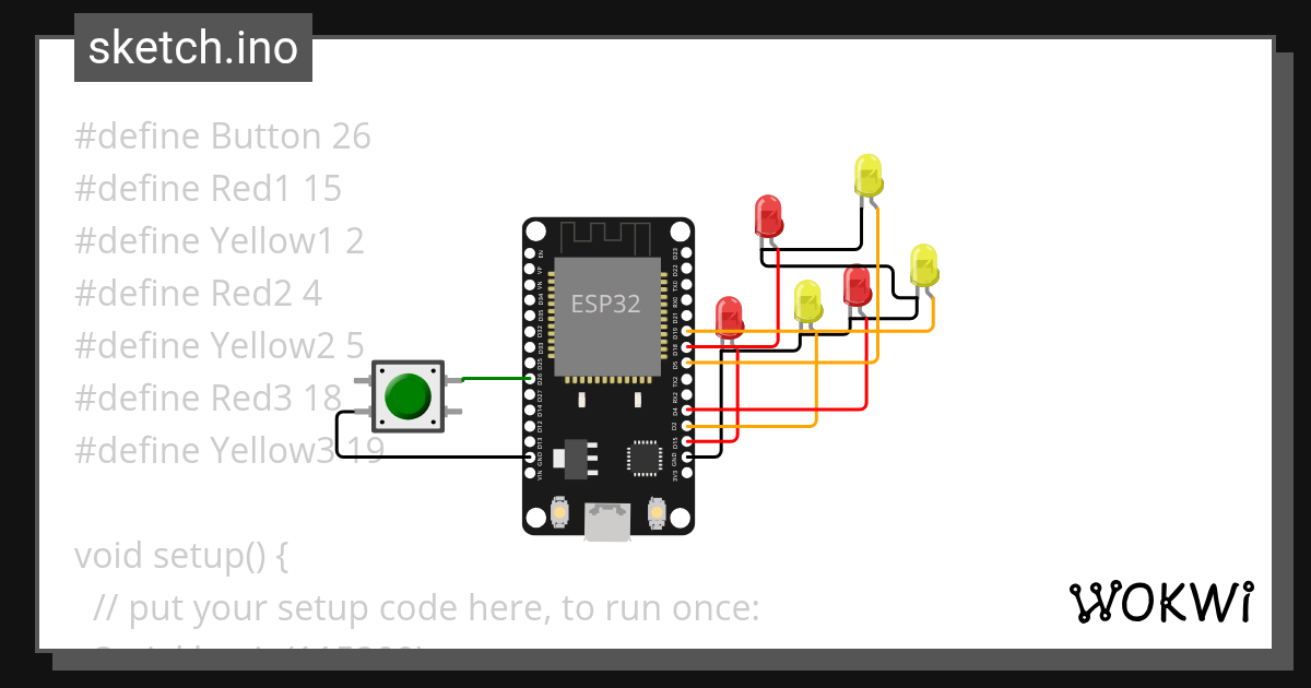 Christmas Light Thing Wokwi Esp32 Stm32 Arduino Simulator 7487