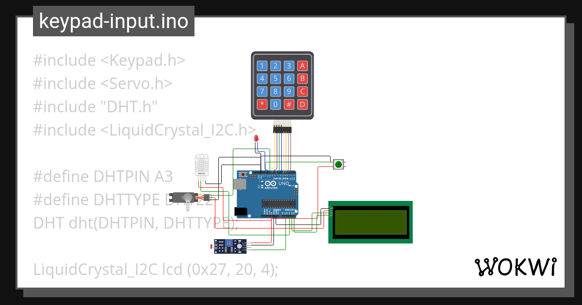 keypad-input.ino - Wokwi ESP32, STM32, Arduino Simulator