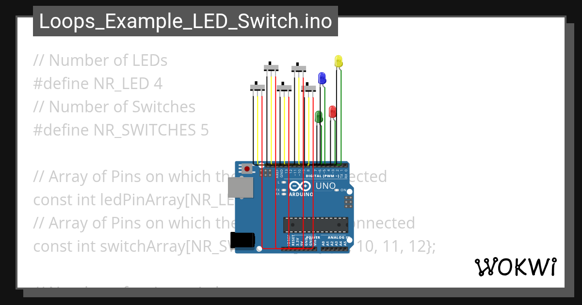 Loops_Example_LED_Switch.ino - Wokwi ESP32, STM32, Arduino Simulator