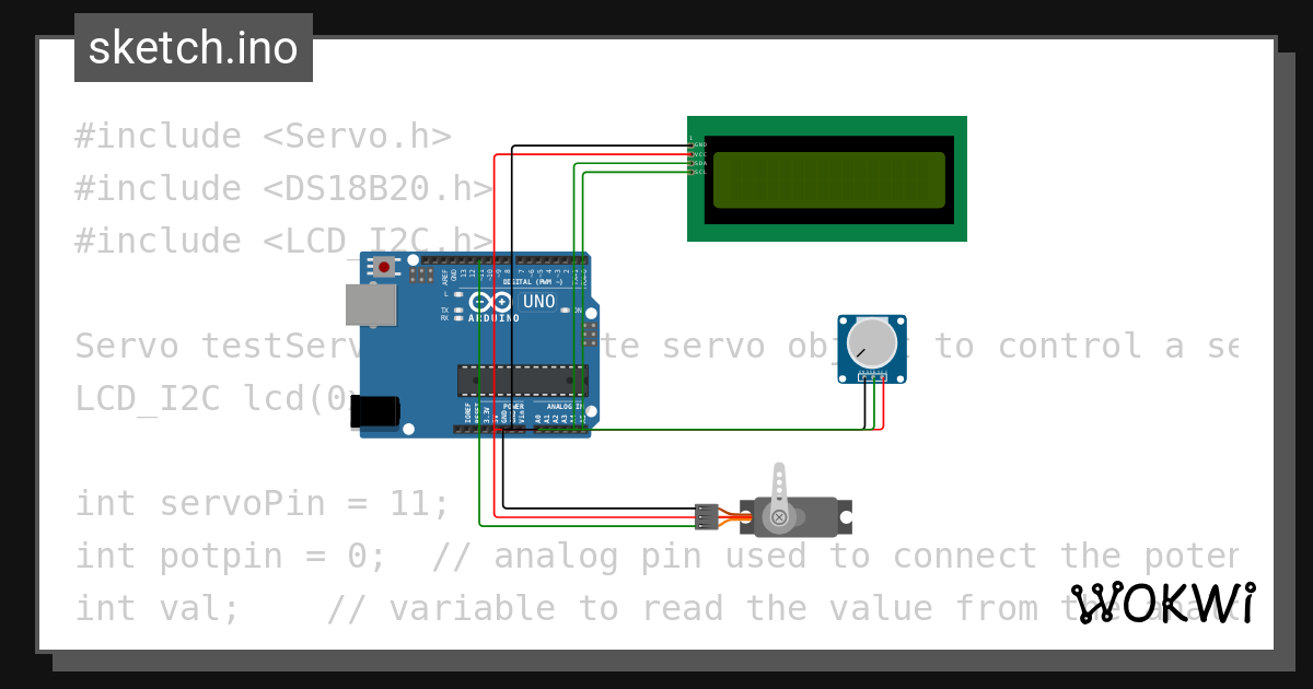 Servolcd Wokwi Esp32 Stm32 Arduino Simulator