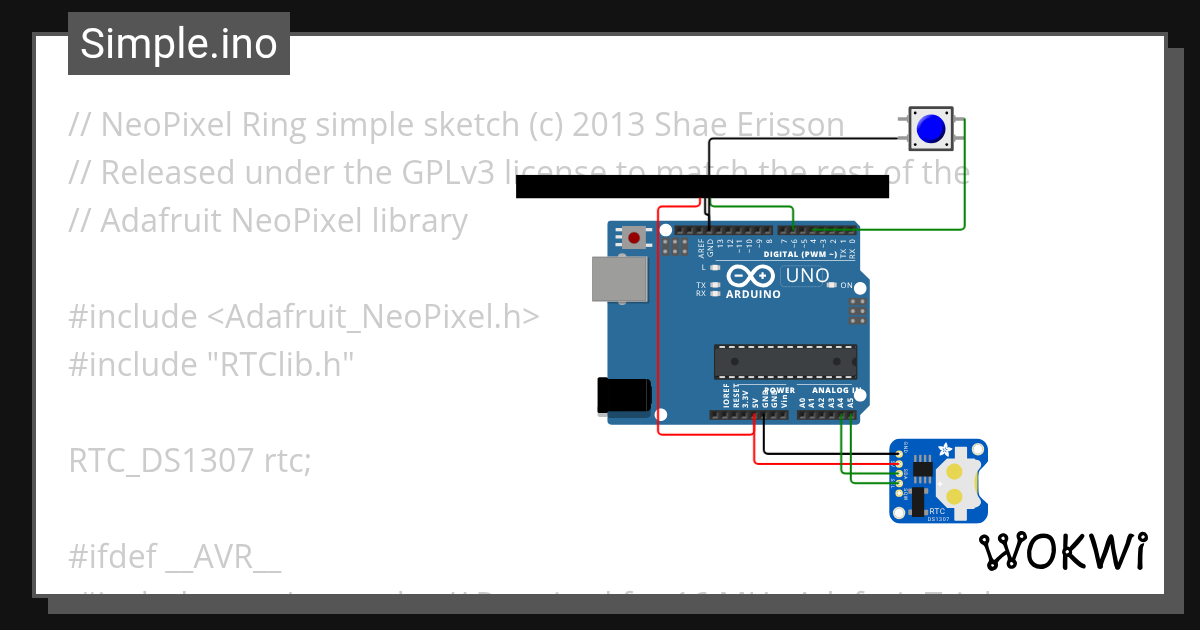 Simple.ino - Wokwi ESP32, STM32, Arduino Simulator