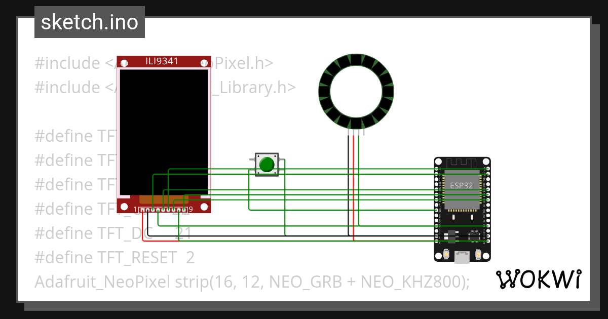 sketch.ino - Wokwi ESP32, STM32, Arduino Simulator