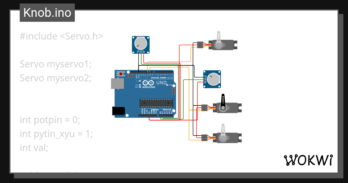 Knob.ino - Wokwi ESP32, STM32, Arduino Simulator