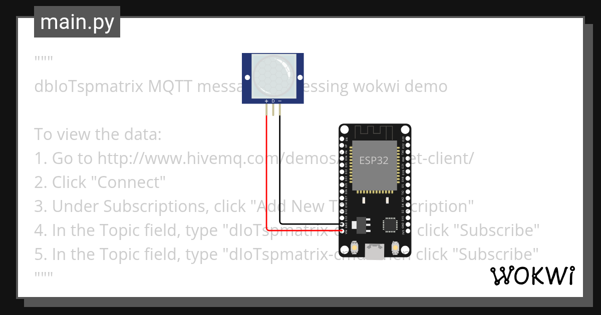 DTSD Lab6 - FULL dIoTspmatrix - Wokwi ESP32, STM32, Arduino Simulator
