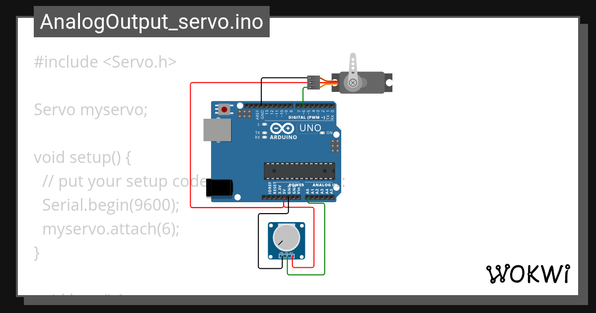 AnalogOutput_servo.ino - Wokwi ESP32, STM32, Arduino Simulator
