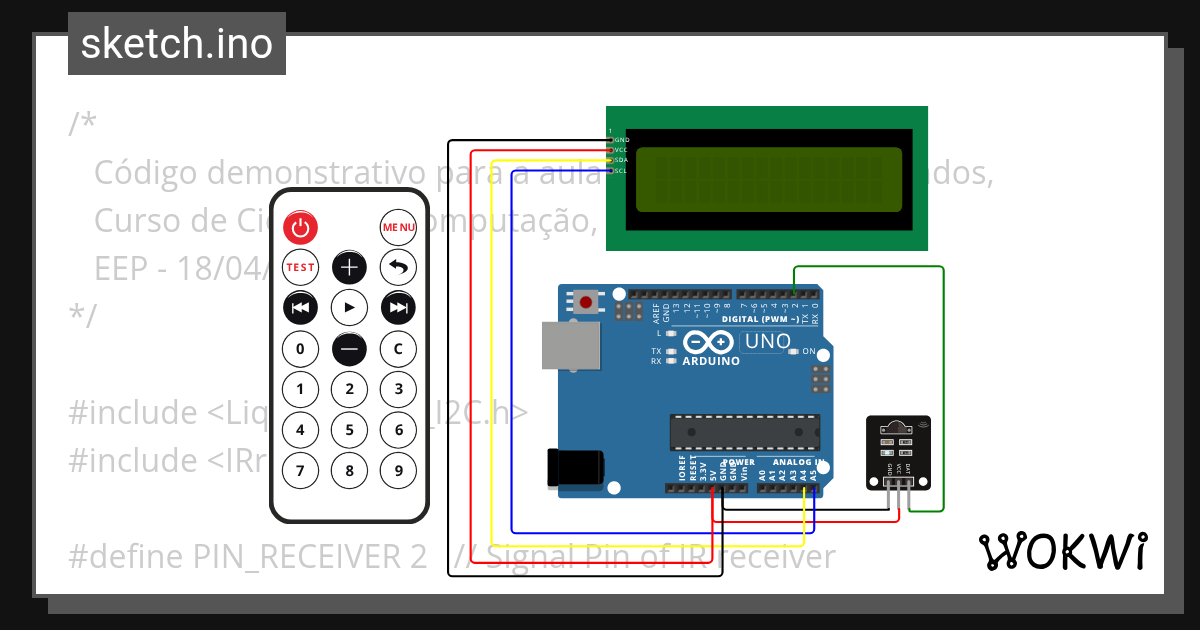 remote_ir - Wokwi ESP32, STM32, Arduino Simulator