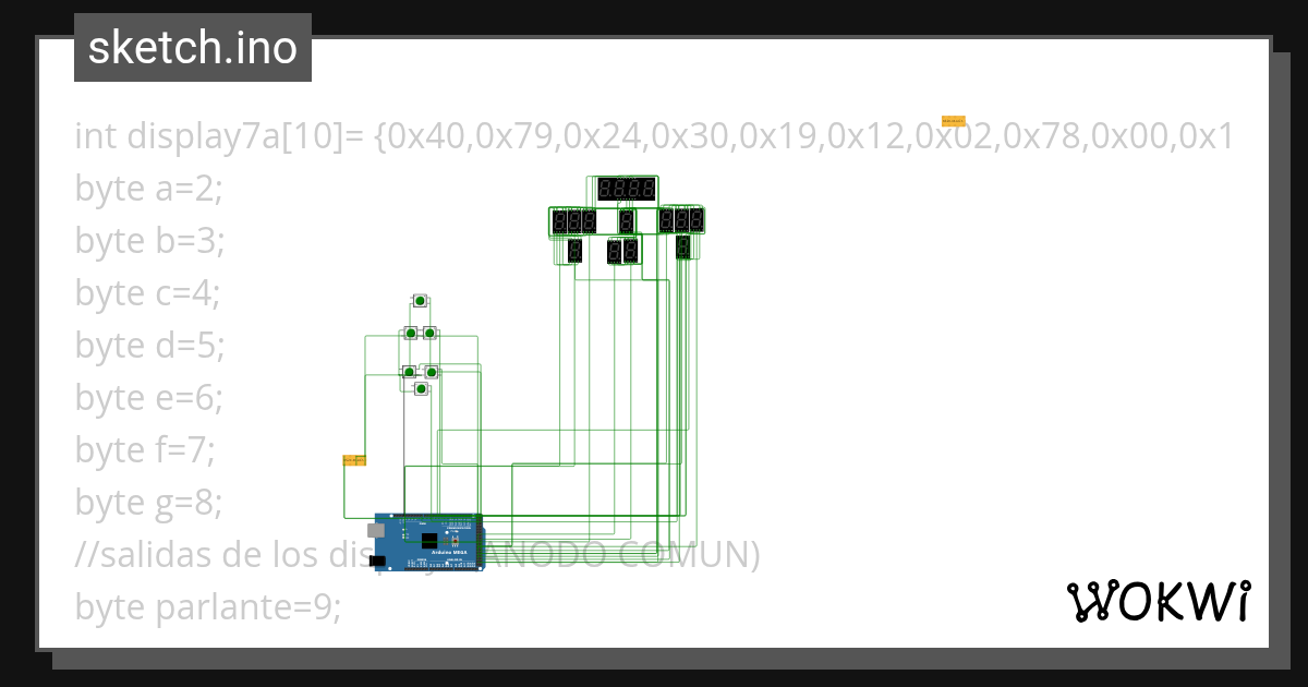 TABLERO.ino - Wokwi ESP32, STM32, Arduino Simulator