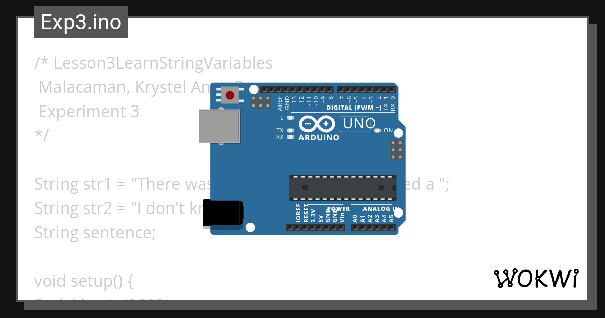 Exp3.ino - Wokwi ESP32, STM32, Arduino Simulator