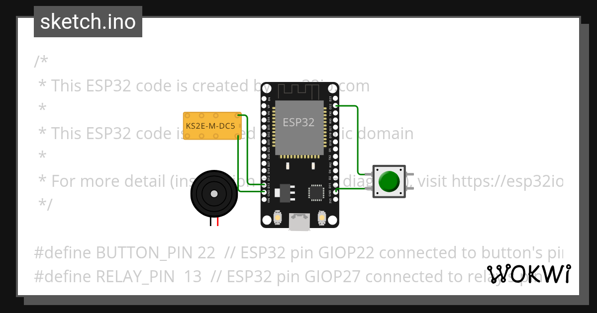 sketch.ino - Wokwi ESP32, STM32, Arduino Simulator