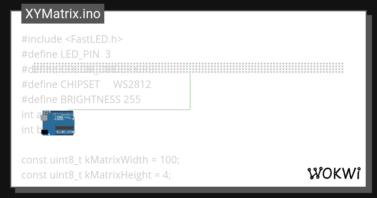 XYMatrix.ino - Wokwi ESP32, STM32, Arduino Simulator