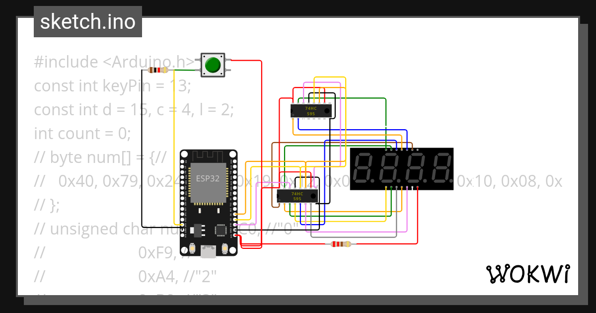 sketch.ino - Wokwi ESP32, STM32, Arduino Simulator