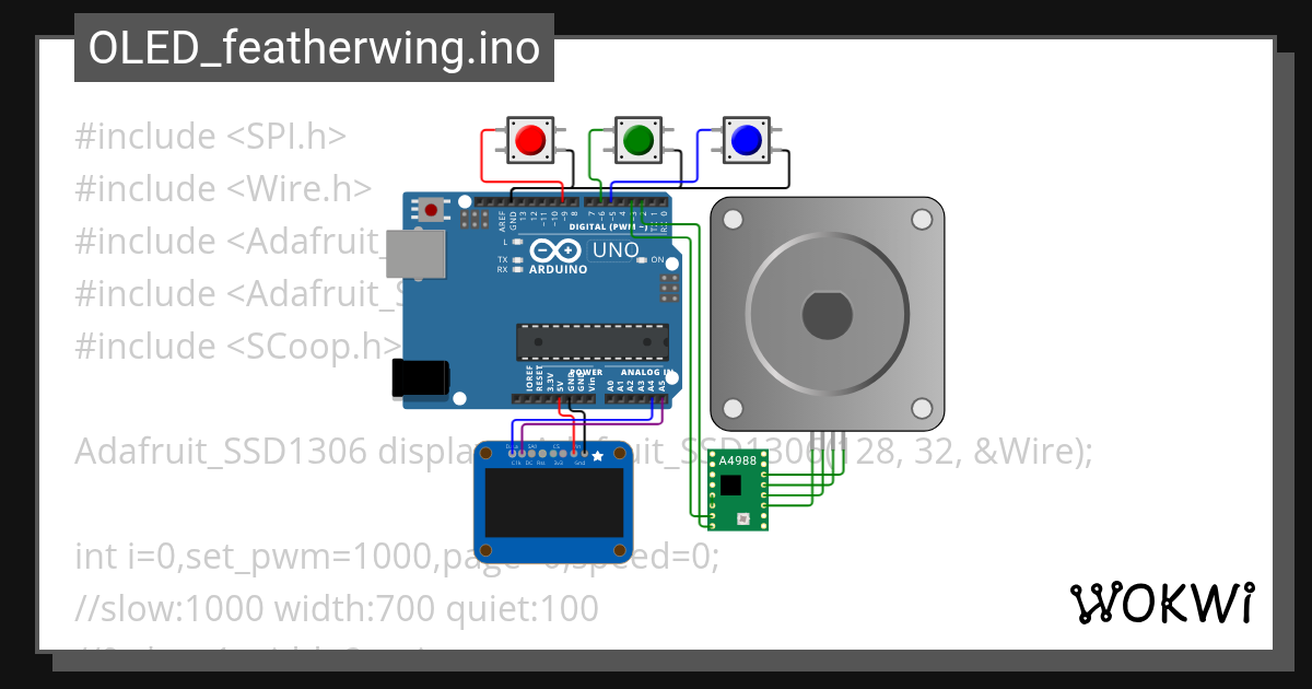 OLED_featherwing.ino - Wokwi ESP32, STM32, Arduino Simulator