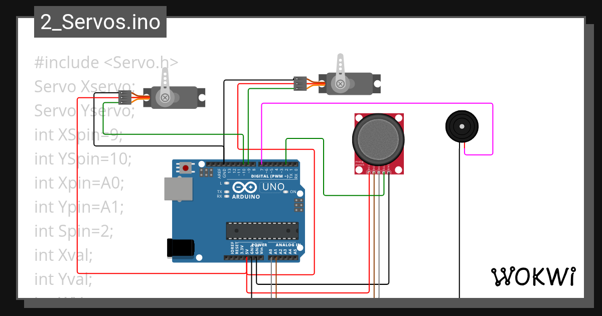 2_Servos.ino - Wokwi ESP32, STM32, Arduino Simulator